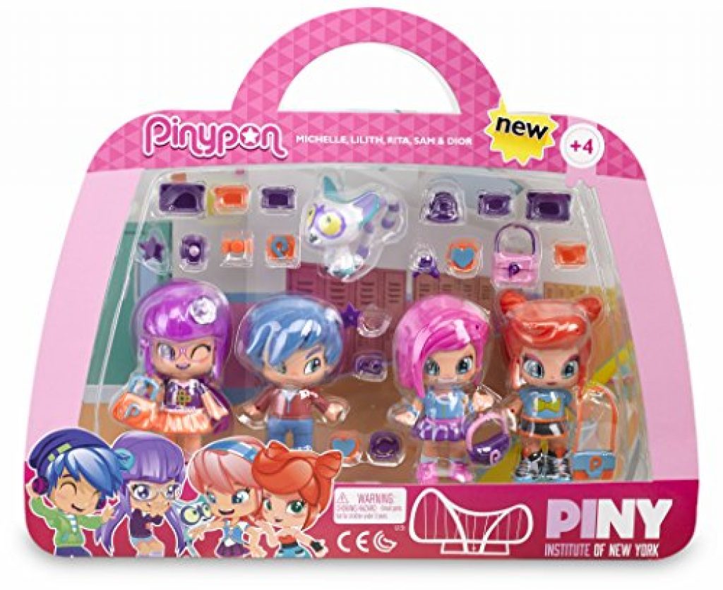 Pinypon - Set de Cuatro Muñecas - Casas de muñecas